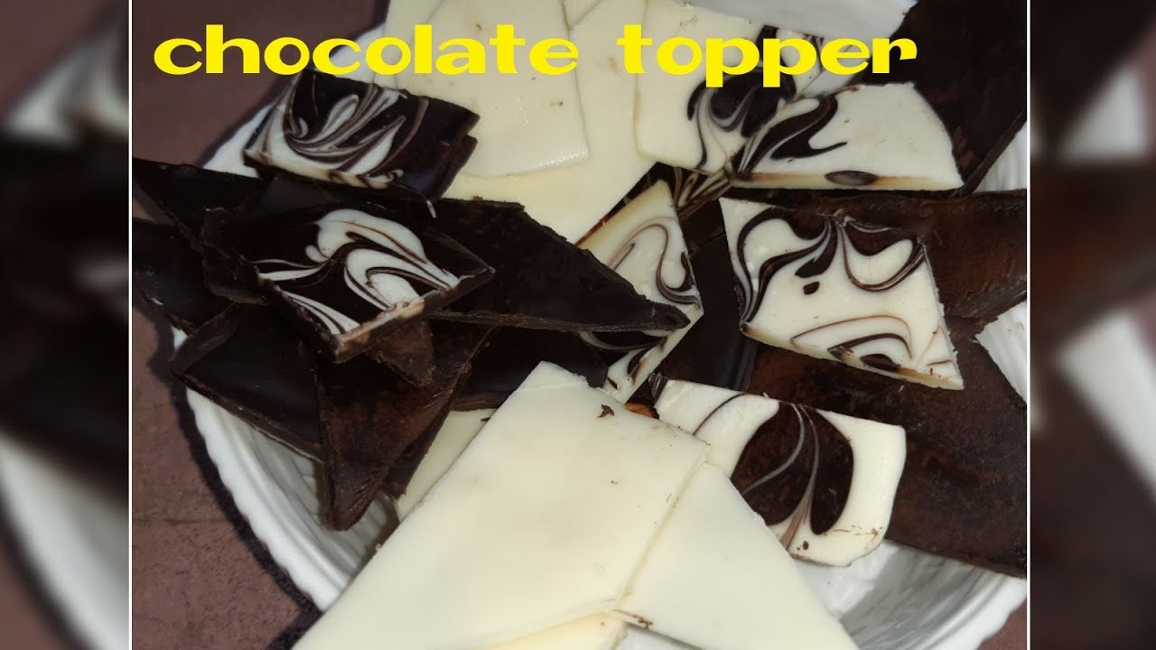 চকলেট টপার || chocolate topper || how to make chocolate topper || easy ...