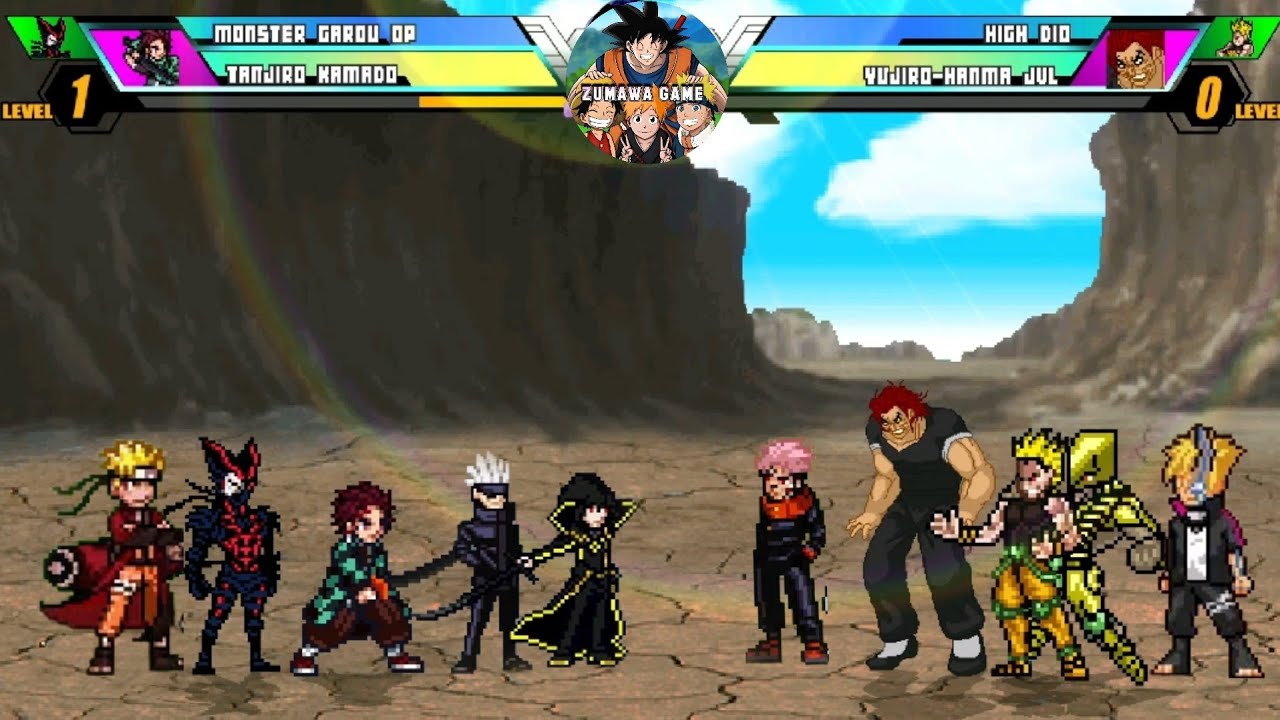 GOJO, DIO, NARUTO, MINATO, NARUTO, TANJIRO, GAROU, SHADOW, VEGITO ...
