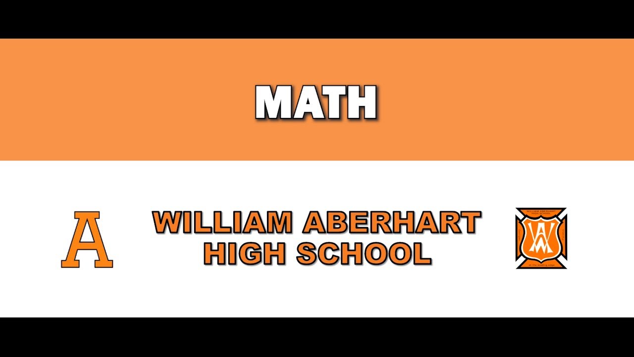 ABE Math - William Aberhart High School - YouTube