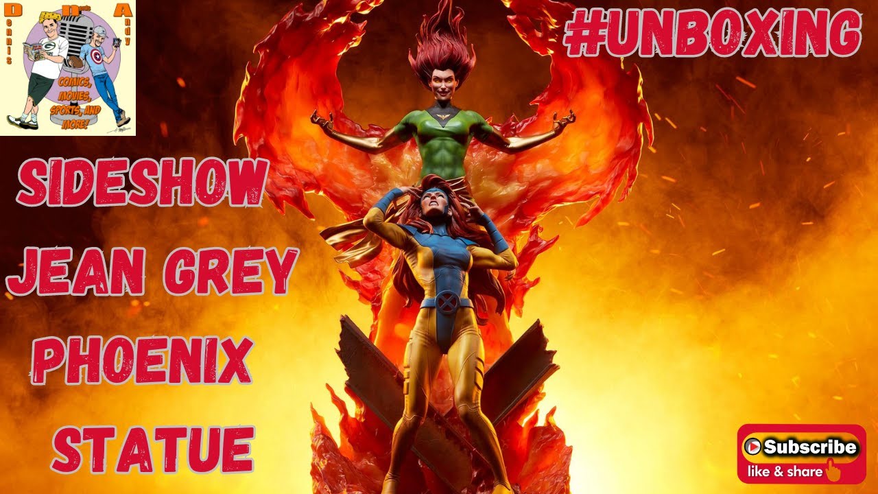 Full #unboxing of the Jean Grey Phoenix Maquette Sideshow statue as see ...