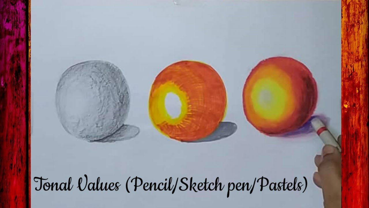 Tonal Value In Drawing [Sphere] For Beginners || Pencil Shading || Art ...