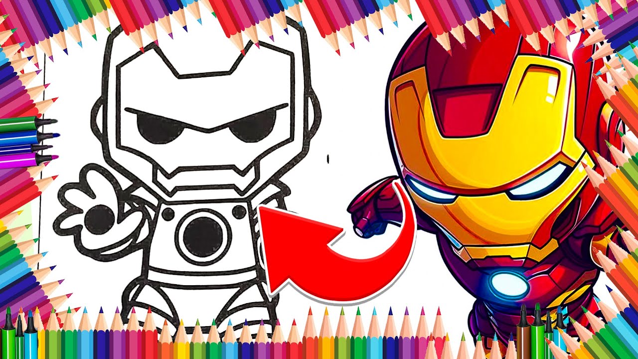 Design Baby Iron Man's Armor! Coloring Page Challenge! 😍😍😍 - YouTube