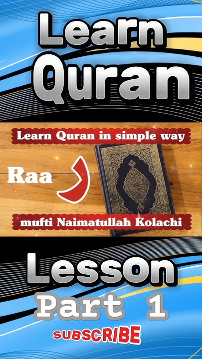 Learn Quran in Simple way | Episode 02 | Lesson 02 | part 1 | Mufti ...