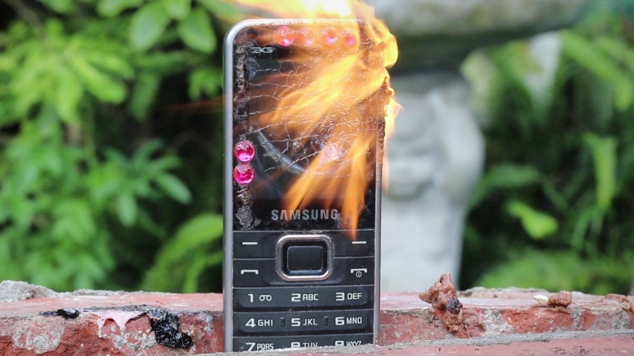 Cell Phone Vs Gas Torch - YouTube