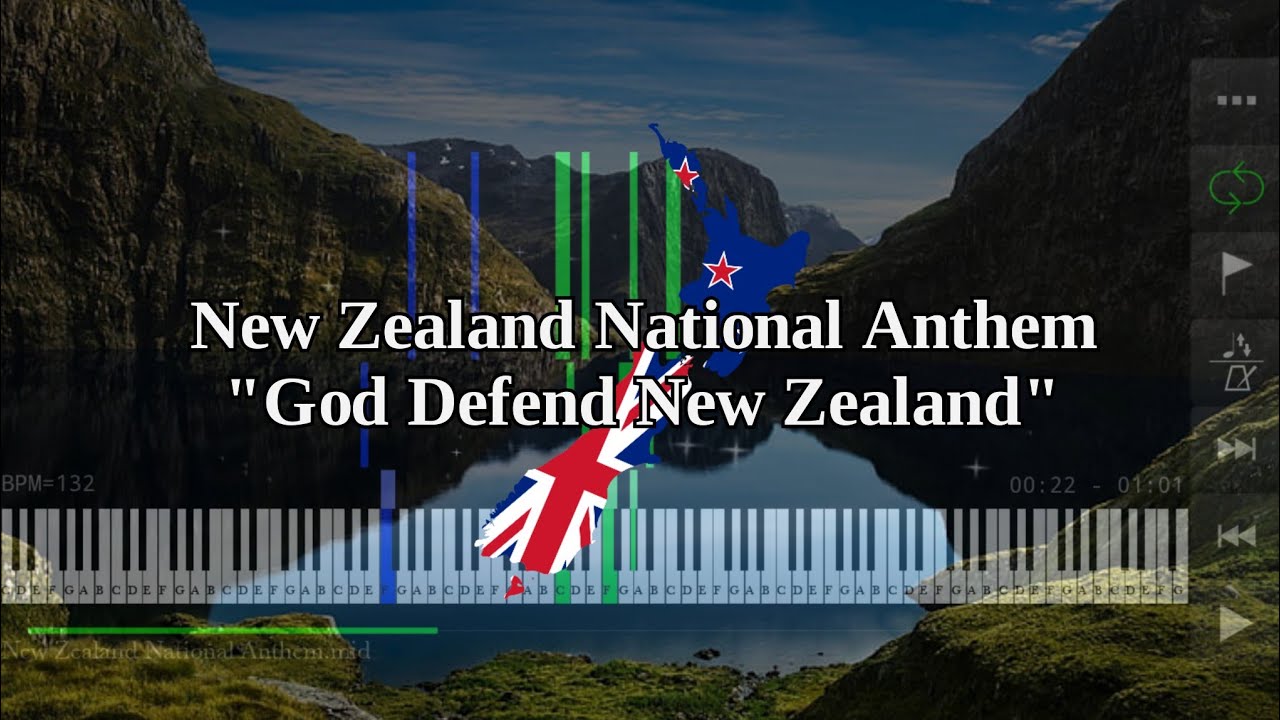 New Zealand National Anthem | God Defend New Zealand - Piano - YouTube