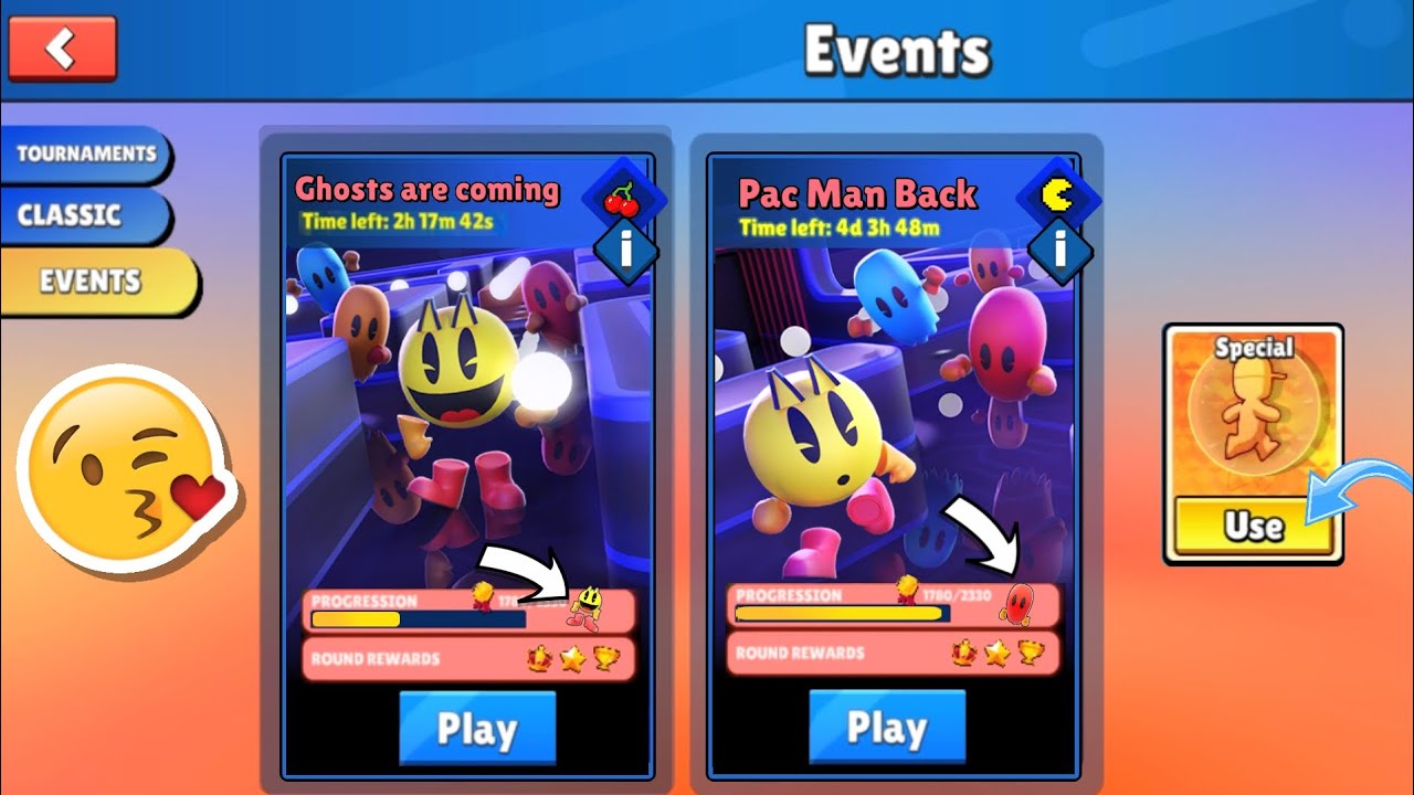 Stumble guys X Pac-Man Collab! 🤩 Revealed Rewards + Exclusive 0.63 ...