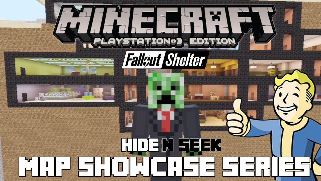 PS3/PS4 Minecraft Map Showcase: Episode 86 Fallout Shelter Hide N Seek ...