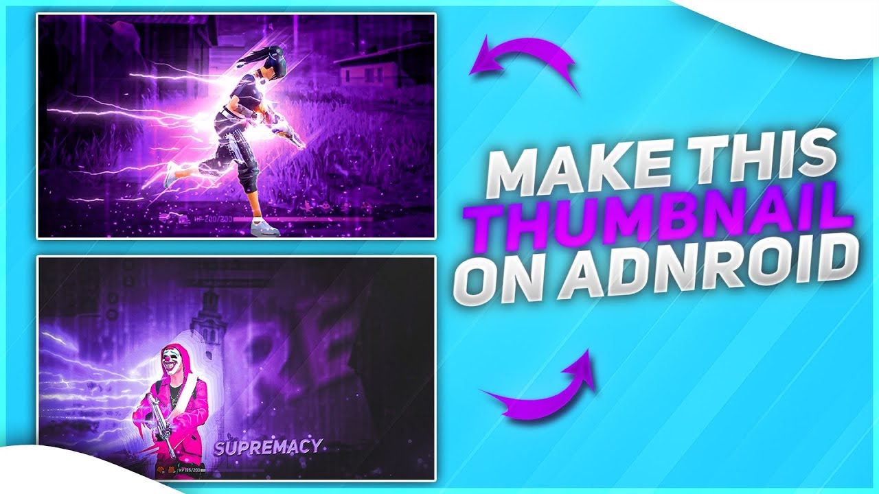 How To Make Free Fire Montage Thumbnail Like @ZeroxFF On Android | Free ...