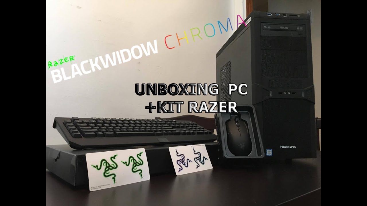 Unboxing PC + Kit Razer! - YouTube