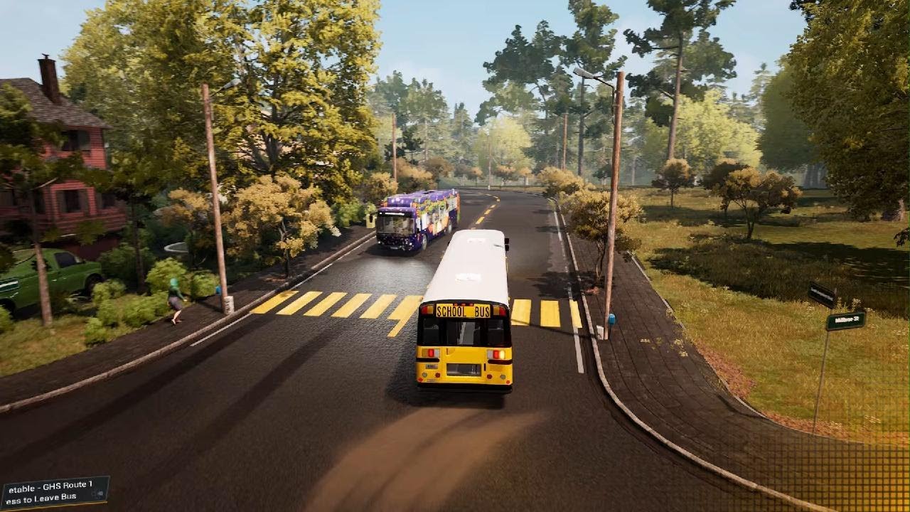 Bus Sim 21 Greenwood HS Pm route 1 - YouTube