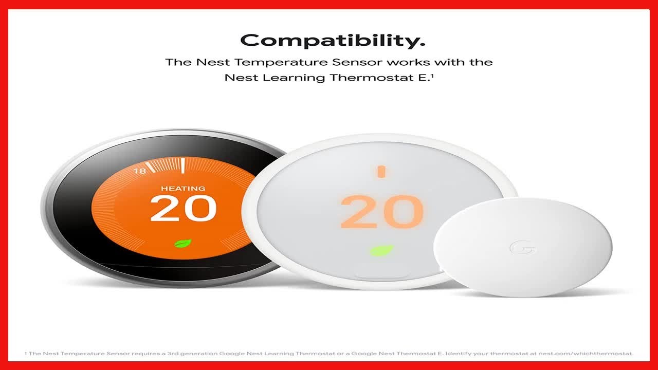 Google Nest Temperature Sensor 3 Pack - Nest Thermostat Sensor - YouTube