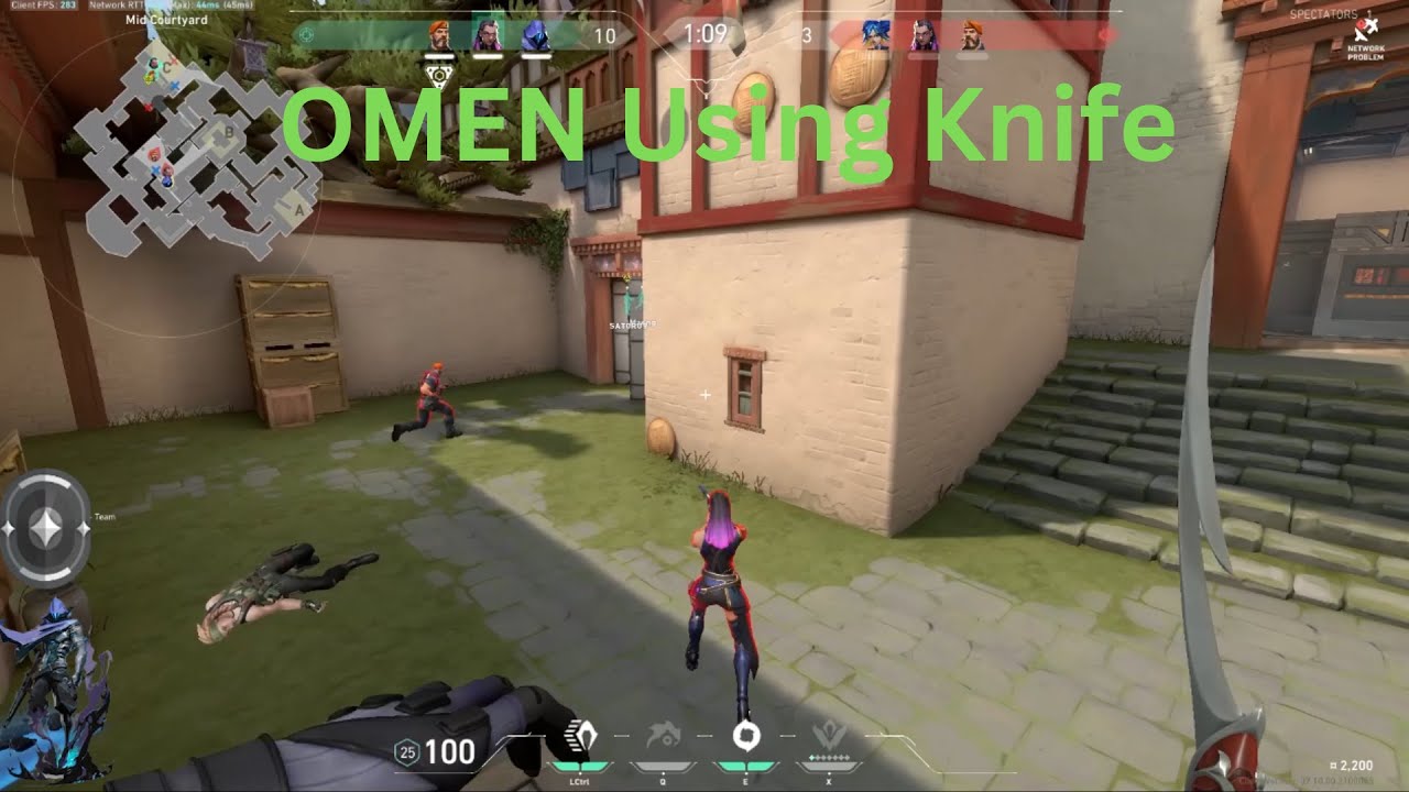 Omen using knife 2 time Hinghlight No.1 | IRON Gaming - YouTube