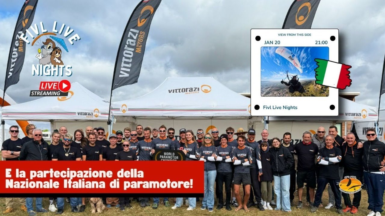 FIVL Live Nights - Nazionale Italiana Paramotore - YouTube