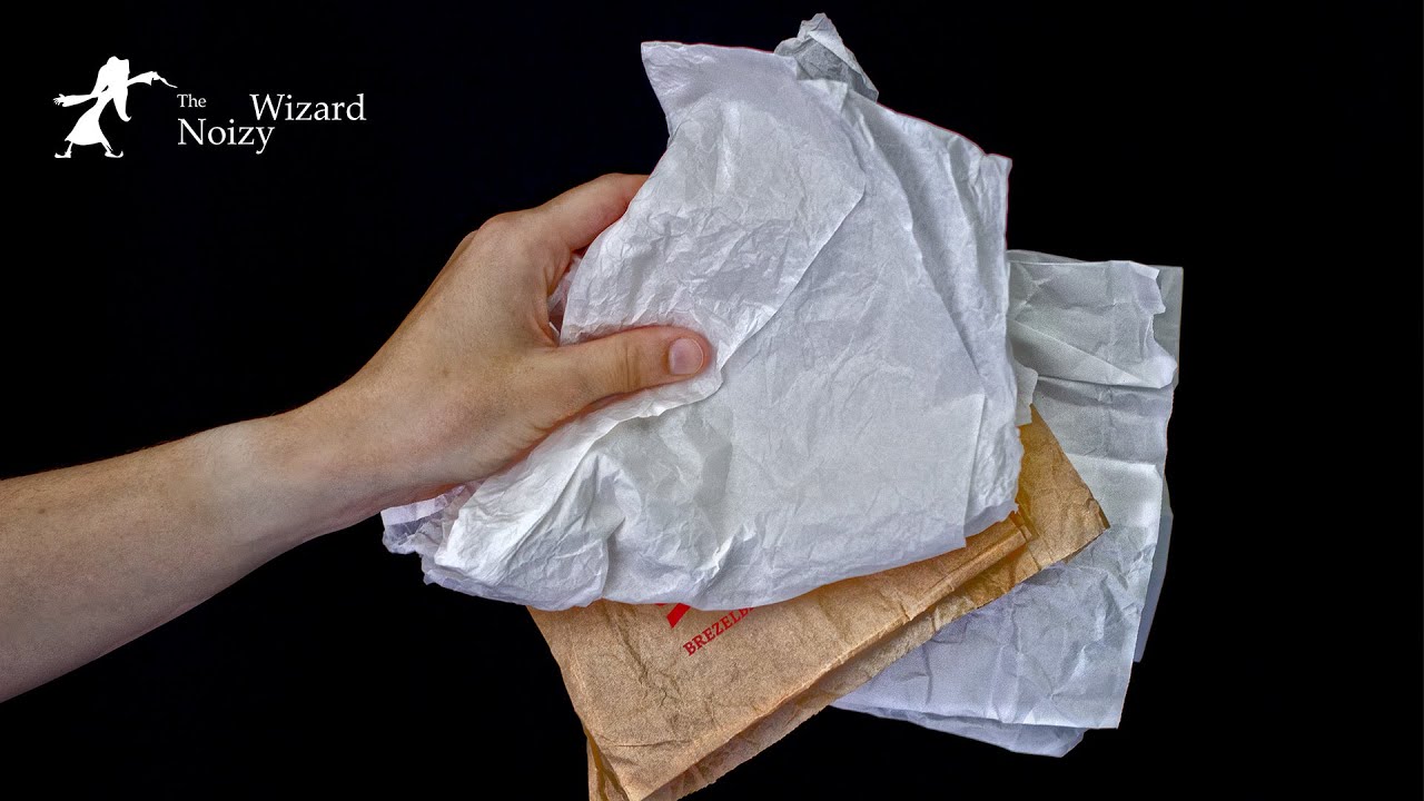 Paper bag ASMR – Intense paper crinkling (no talking) - YouTube