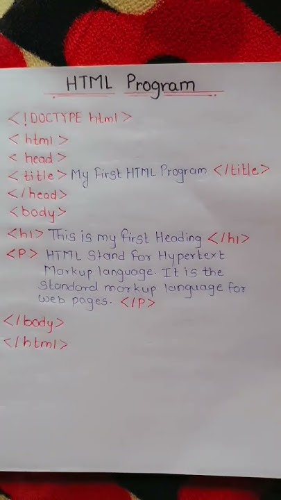 🤓My first html program !!!! #viral #shortsvideo #shortsviral #youtubeshorts - YouTube