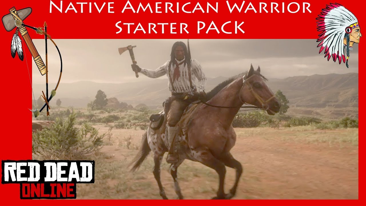 Native American Warrior Starter Pack on Red Dead Online - YouTube
