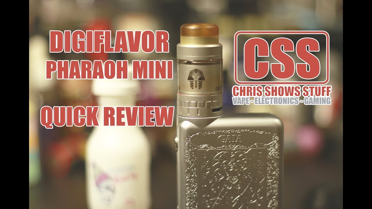 Digiflavor PHARAOH MINI RTA - Quick Review - YouTube