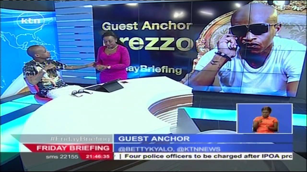 Controversial Rapper CMB Prezzo refuses to read news on KTN Friday ...