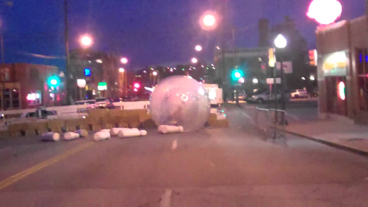Dust Bowl Tulsa's Grand Opening with Lucha Libre Human Bowling - YouTube