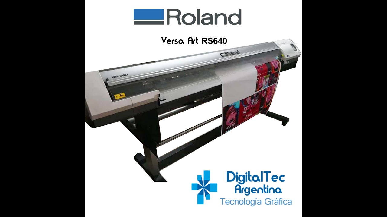 Plotter Roland RS640 - YouTube