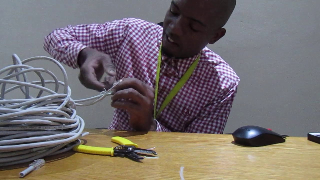 Joining two network cables cheap - YouTube