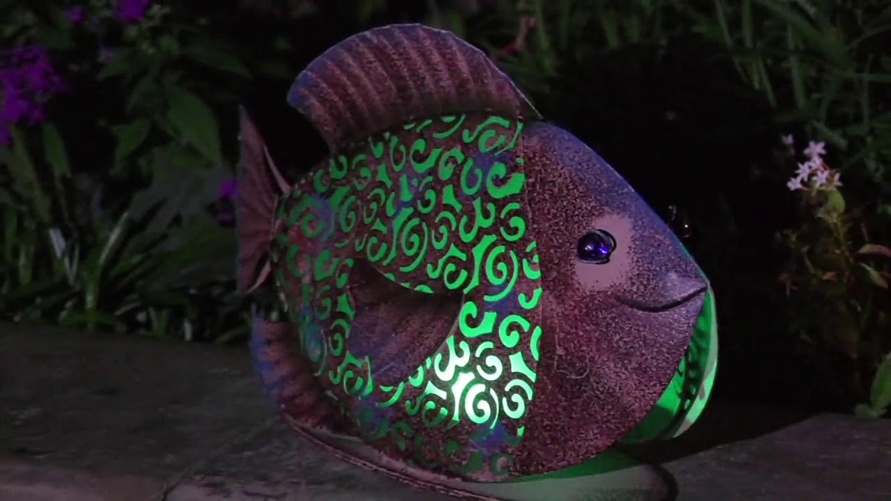 Ultimate Innovations Rustic Copper Solar Fish on QVC - YouTube