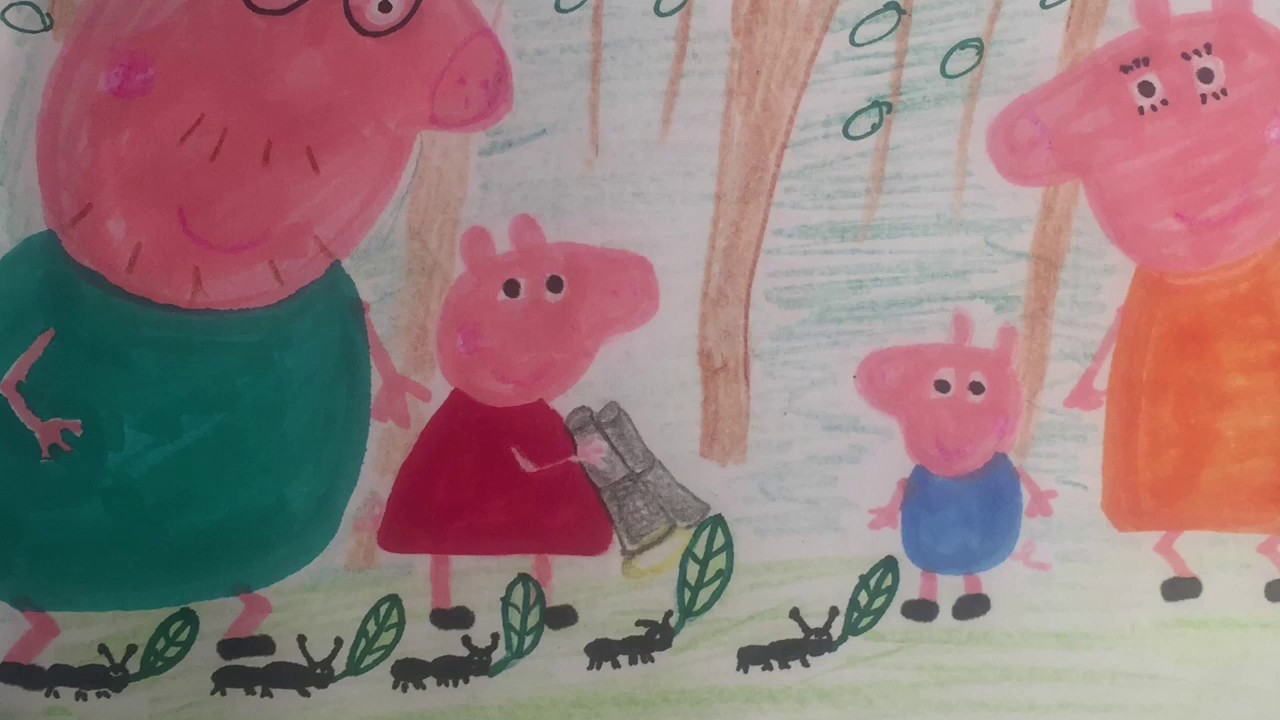 Ants **** #Peppa #Drawing And #Coloring For #babies #toddlers #kids ...