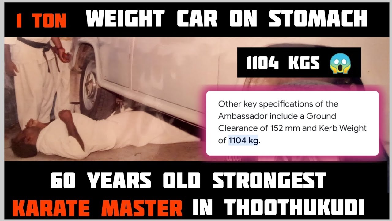 1000 KGS WEIGHT CAR ON STOMACH😱 | 60 YEARS STRONGEST KARATE MASTER 💪 IN ...