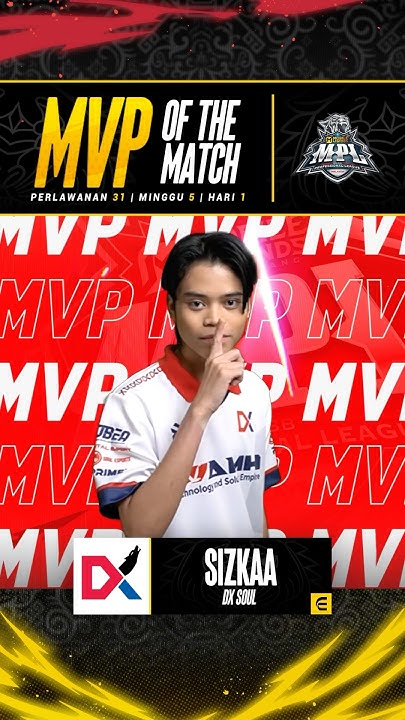 Sizkaa menjadi MVP of the Match bagi perlawanan TDK menentang DXS sebentar tadi. - YouTube