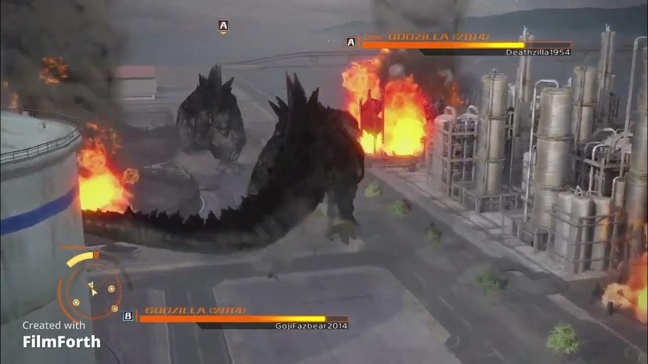 GODZILLA ps4 online battle: Godzilla 2014 vs Godzilla 2014 - YouTube