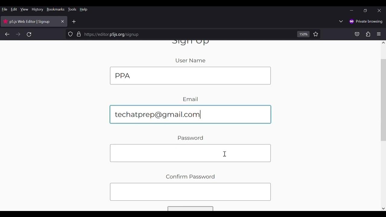 How To Create A P5js Account Youtube 1930