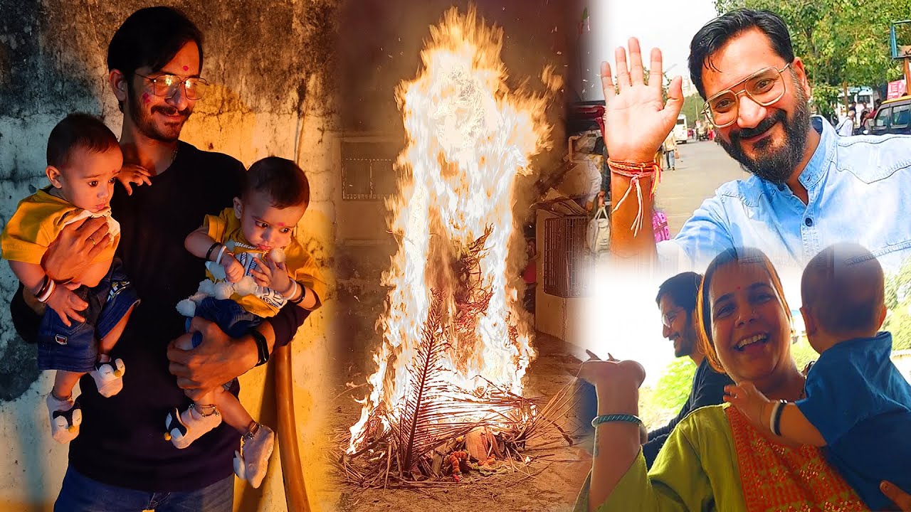 Mere liye sabse bada din hai 🤗 Twins Bhanjo ki pehli Holi 2023 🥰 Mumbai ...