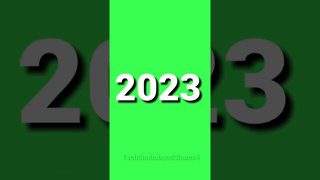 Green Screen Happy New Year 2023 | 2023 Happy New Year | Green Screen ...
