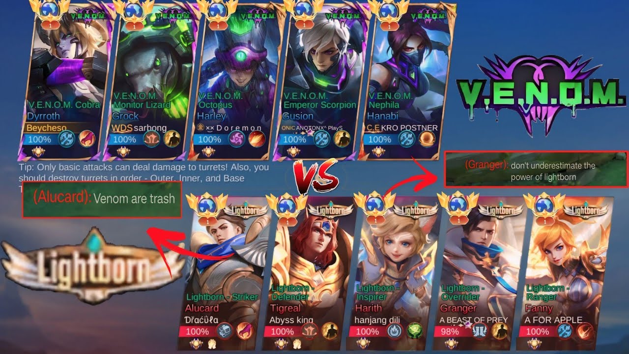 V.E.N.O.M SQUAD VS LIGHTBORN TRASHTALKERS ! THEY SAID V.E.N.O.M ARE ...