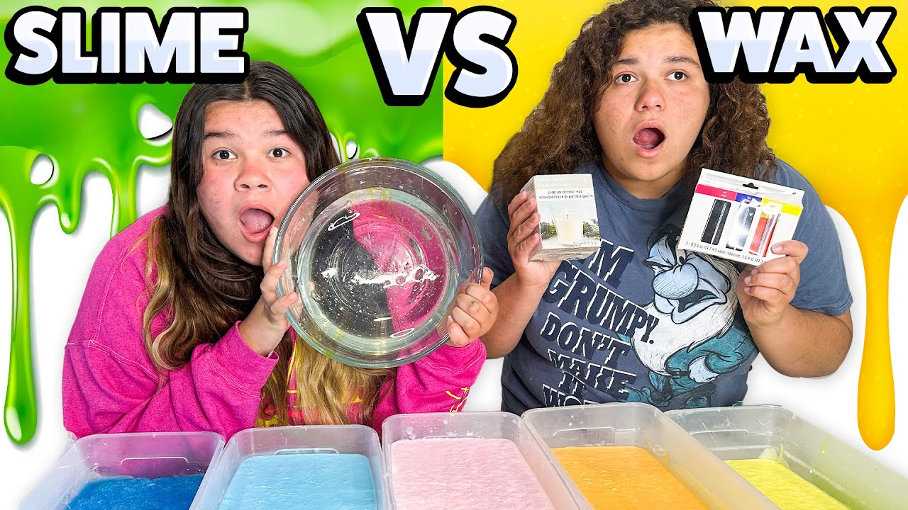Pouring WAX On SLIME?! Satisfying Wax Slime!! Episode 2 - YouTube
