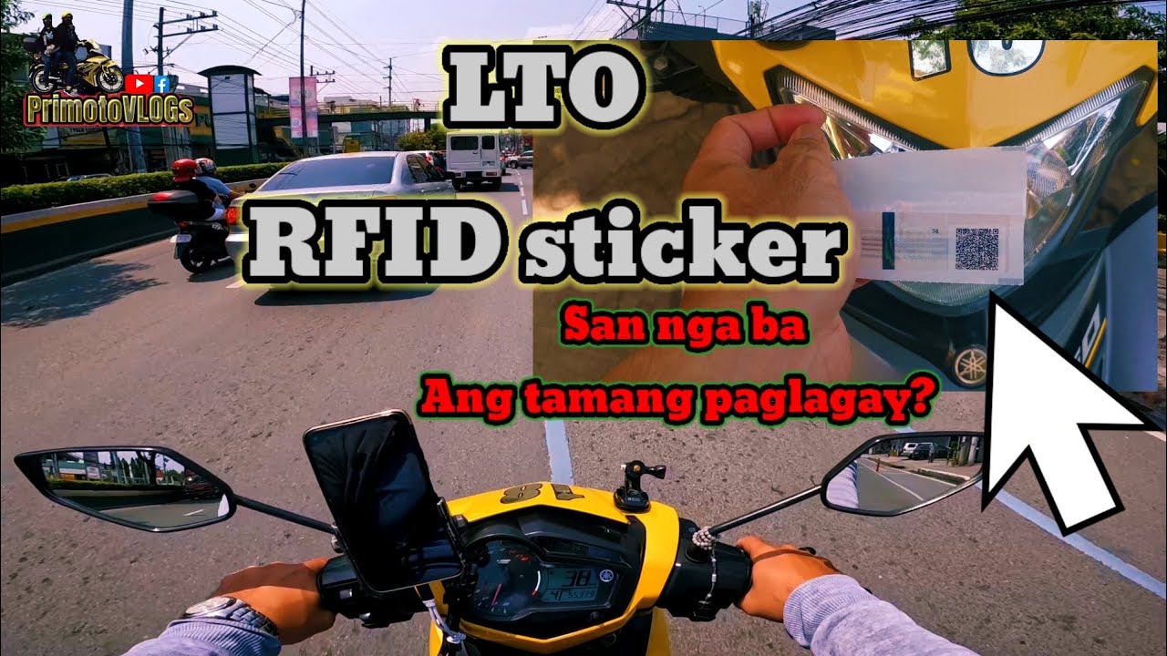 LTO RFID STICKER for MOTORCYCLE INSTALLATION - YouTube