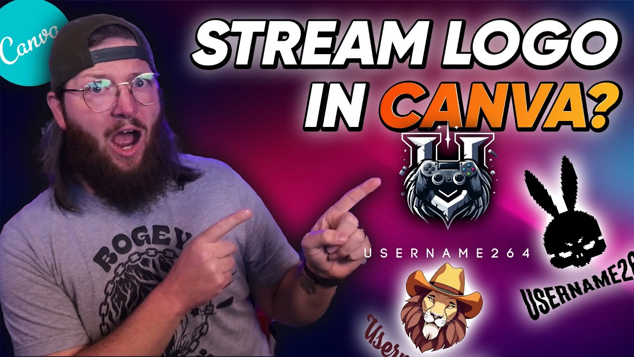 [2024 Update] Custom Stream Logo in Canva for FREE - YouTube