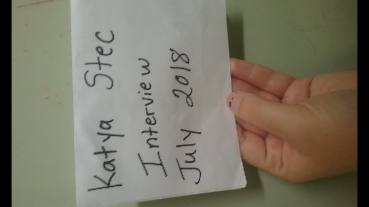 My Katya Stec Interview - YouTube