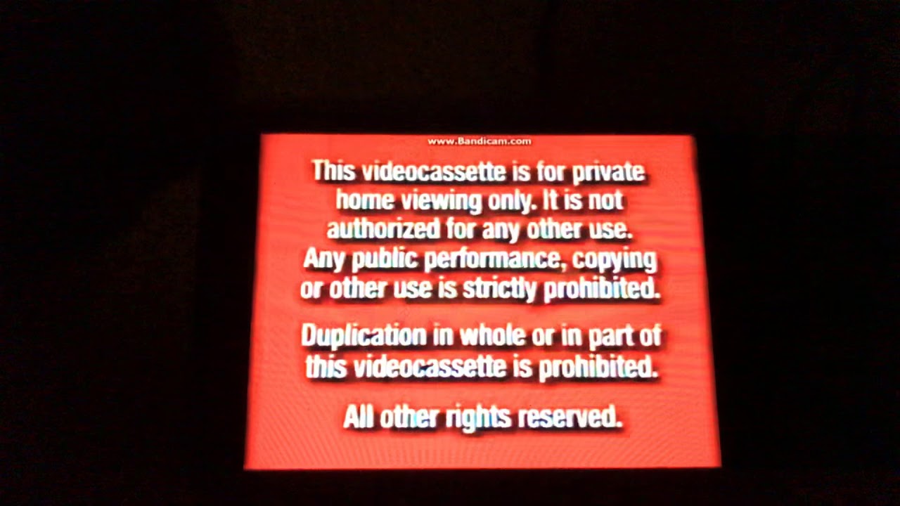 Blood Red FBI Warning Screen (Early 2000) - YouTube