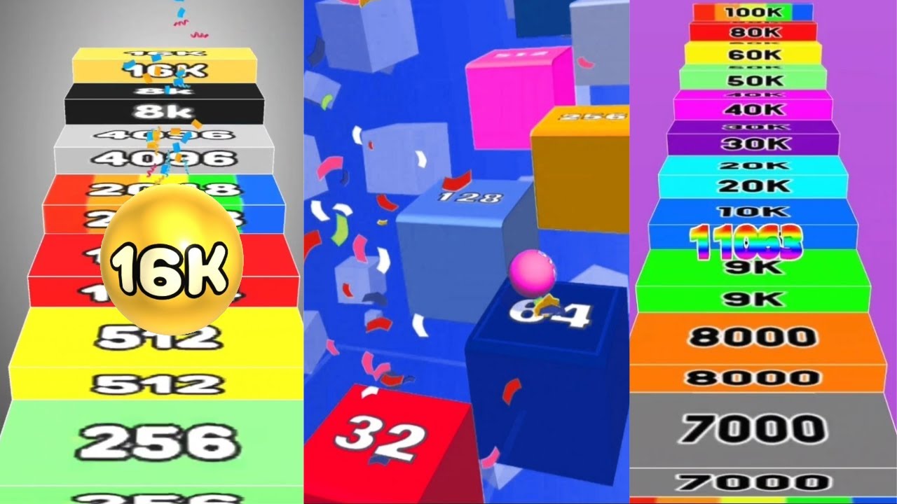 live : Number Ball 3D Merge Games 2048 Ball Run Number Run & Merge ...