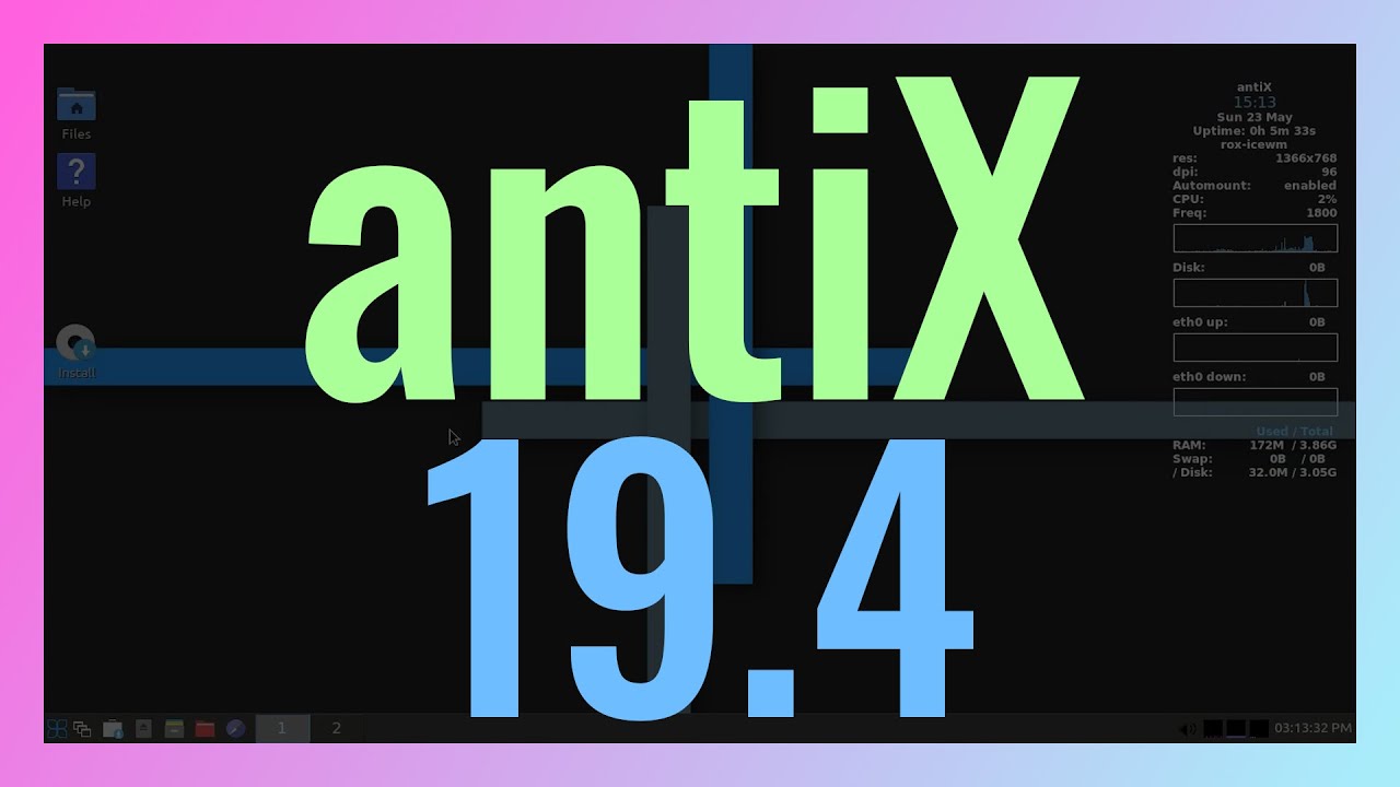 antiX 19.4 is out - See What's New - YouTube