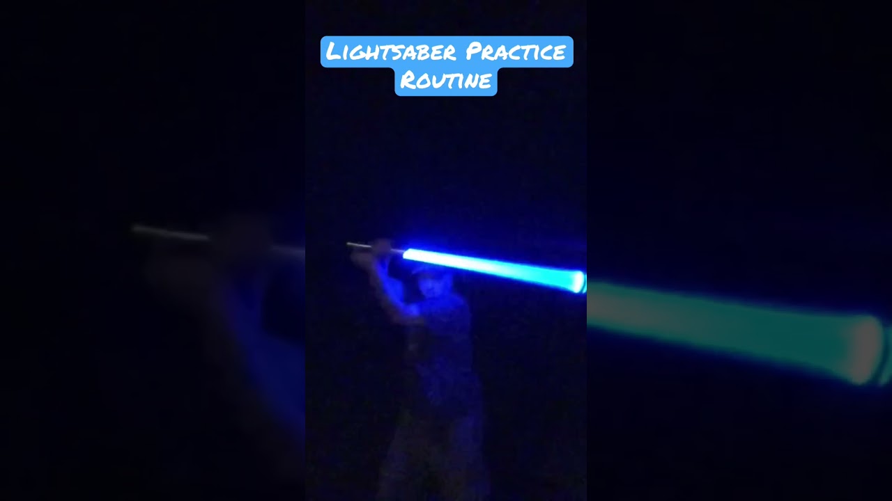 Lightsaber Practice Routine #lightsaber #lightsaberflourish - YouTube