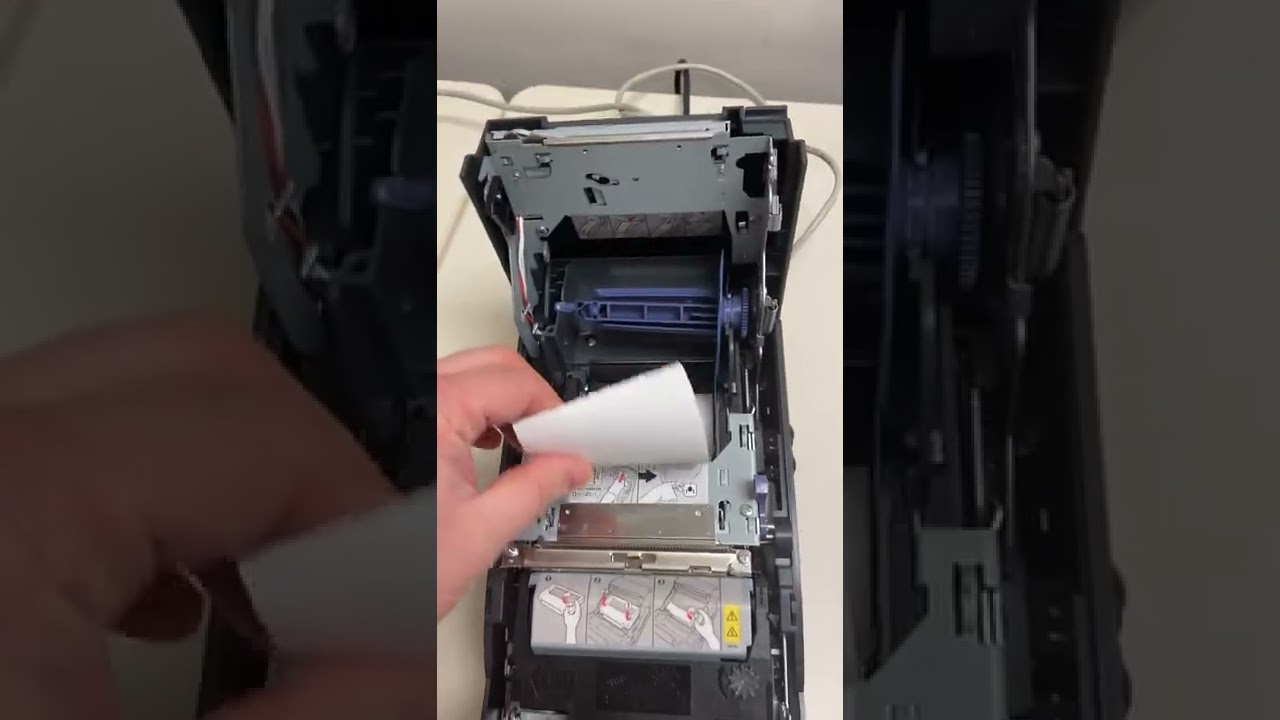 Loading Paper Into Epson U220A Printer - YouTube