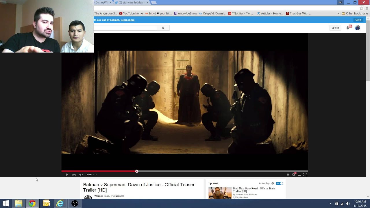 AngryJoe Batman v Superman Trailer Reaction & Impressions! - YouTube