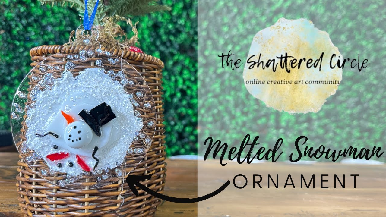 DIY Melted Snowman Ornament (Beginner Glass & Resin Craft Tutorial ...