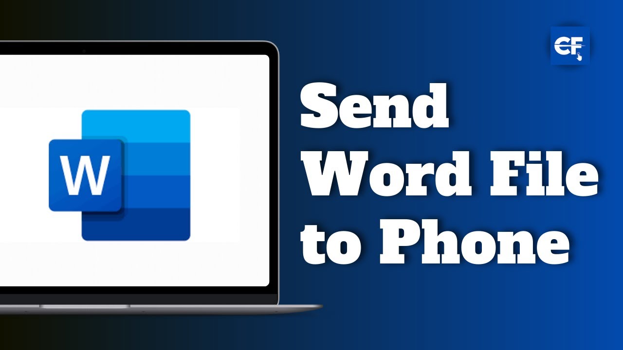 How to Send Word Document from Laptop to Phone Quick And Easy! - YouTube
