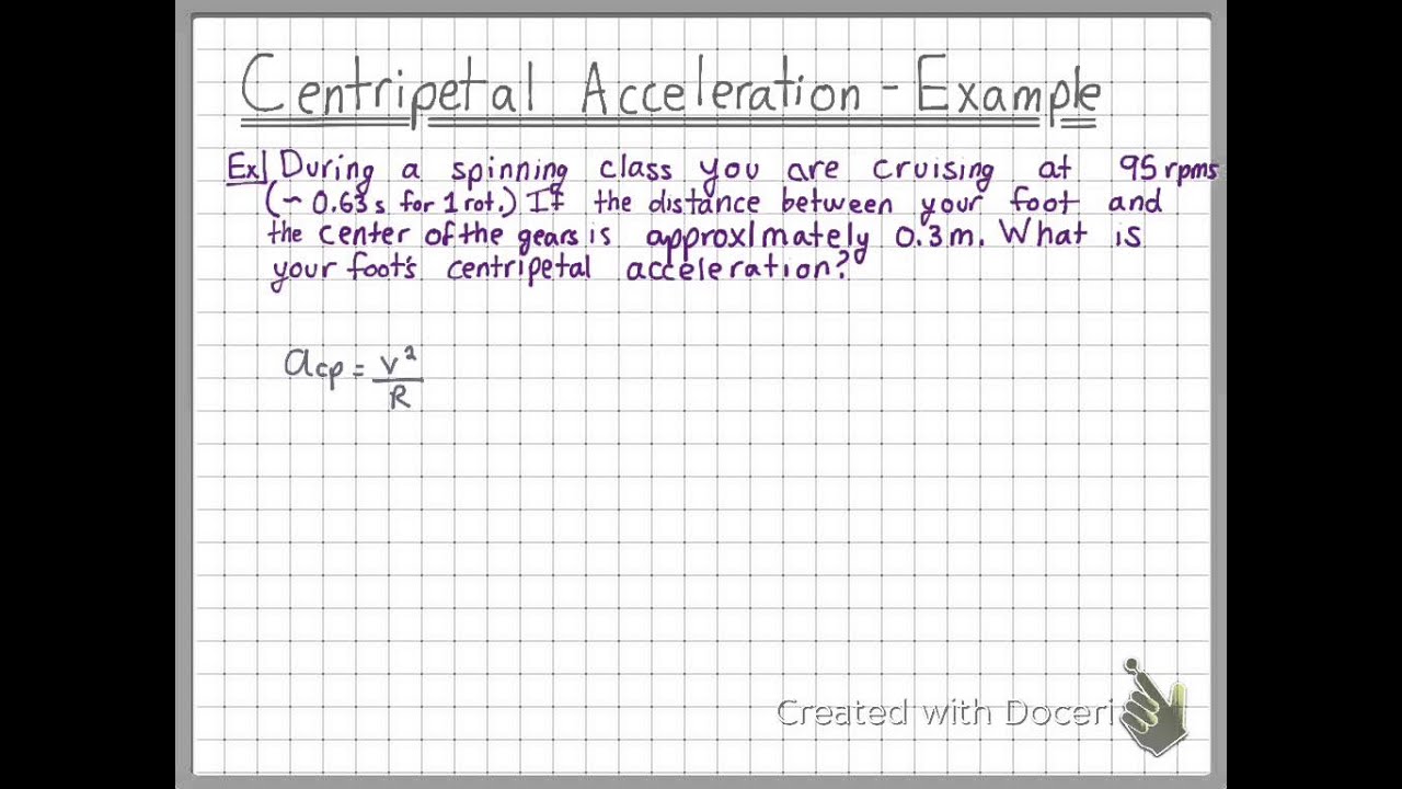 Centripetal Acceleration Problem - YouTube