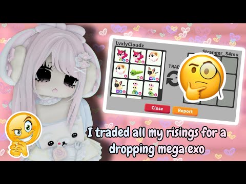 I traded all my RISING PETS for a DROPPING mega exotic?! 😲 | *ADOPT ME*