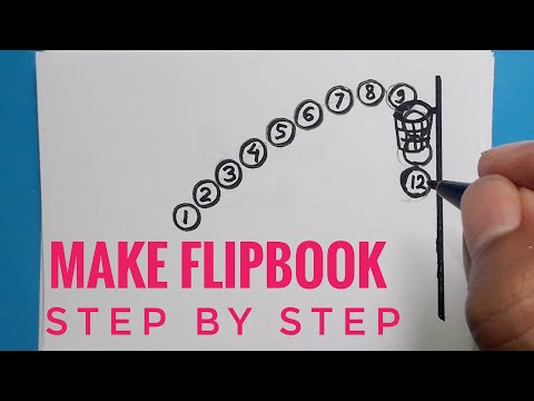 How To Make Flipbook Step By Step For Beginners / Easy Drawing Basket ball Flip Book For Basic