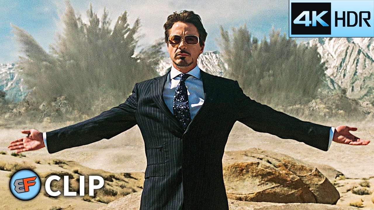 Tony Stark Demonstrates The Jericho Missile Scene | Iron Man (2008 ...